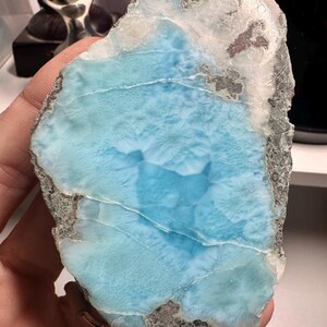 Polished Larimar Geode / Rough Larimar - Etsy