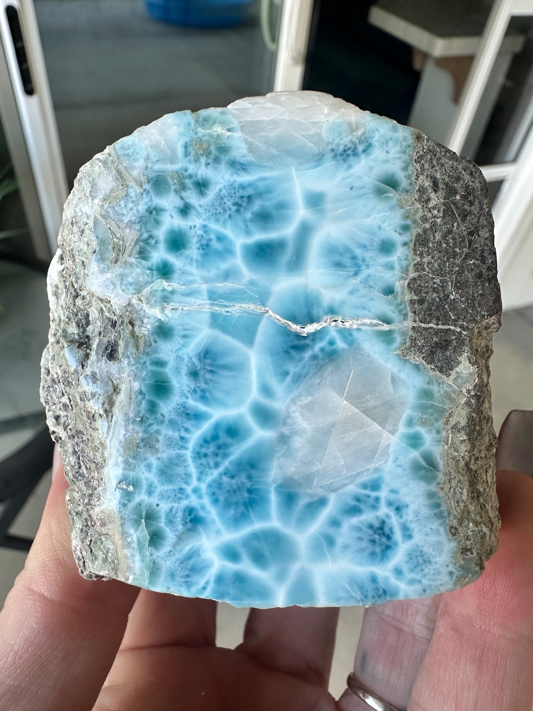 Gorgeous Larimar Geode Polished ! 342g - Etsy
