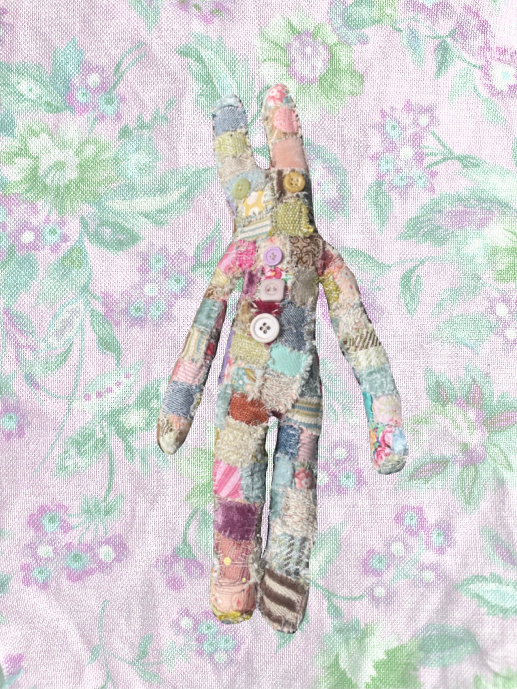 Eco Friendly Patchwork Bunny Plushie - Etsy