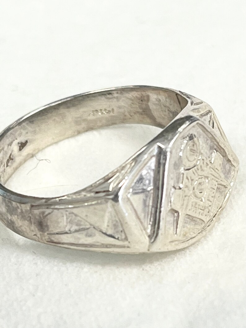 Masonic Signet Rings, Sterling Silver Masonic Ring, Freemason Ring for ...