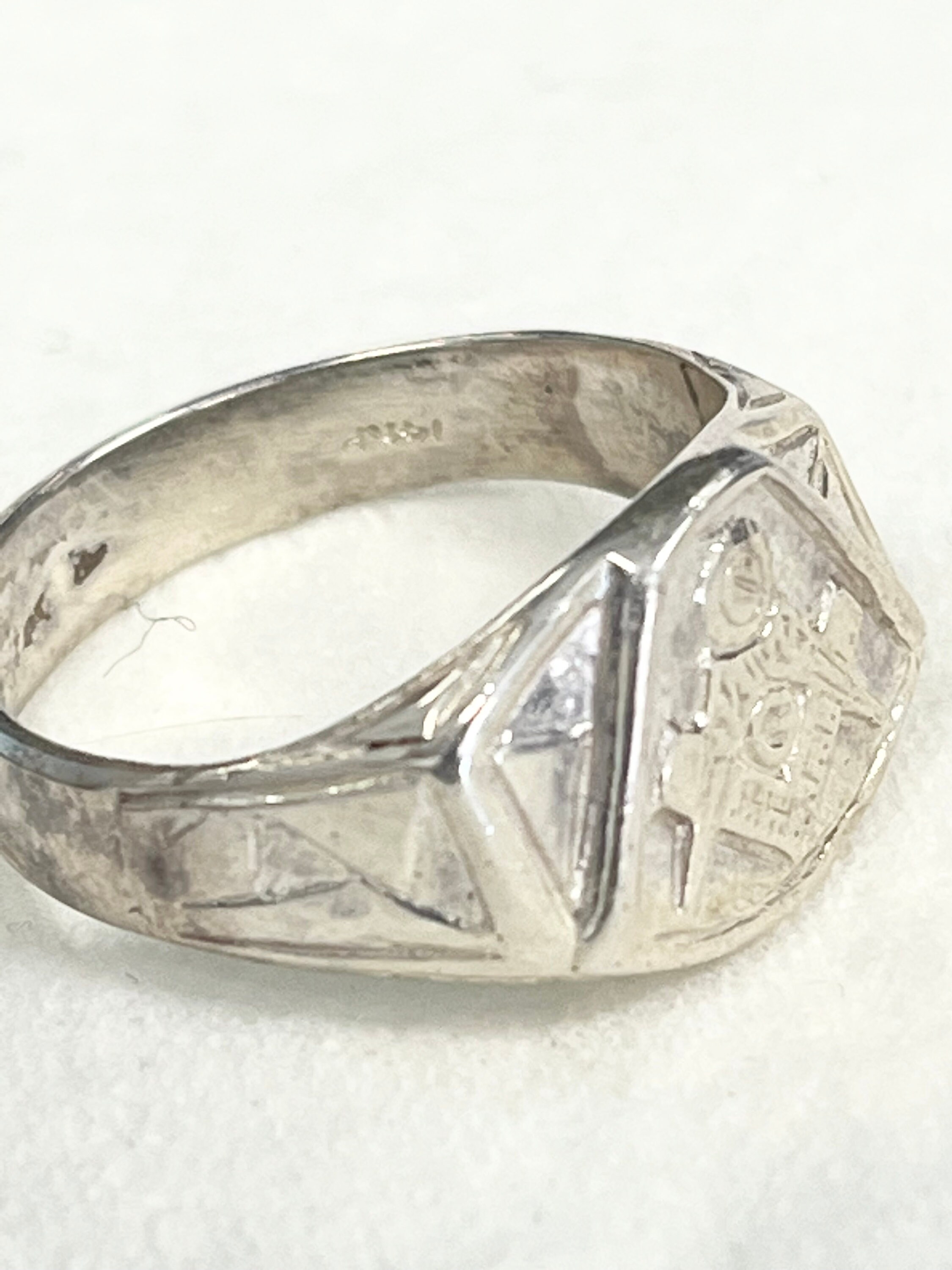 Masonic Signet Rings, Sterling Silver Masonic Ring, Freemason Ring for ...