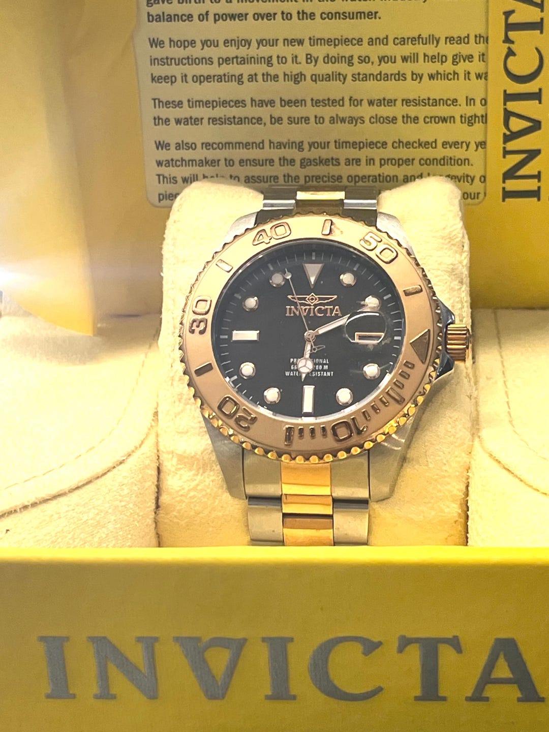 Mens Invicta 15188 Pro Diver Rose Gold & Silver Two Tone Watch - Etsy