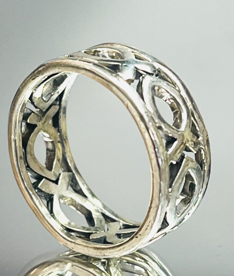 Sterling Silver James Avery Ichus Fish Band Ring - Etsy