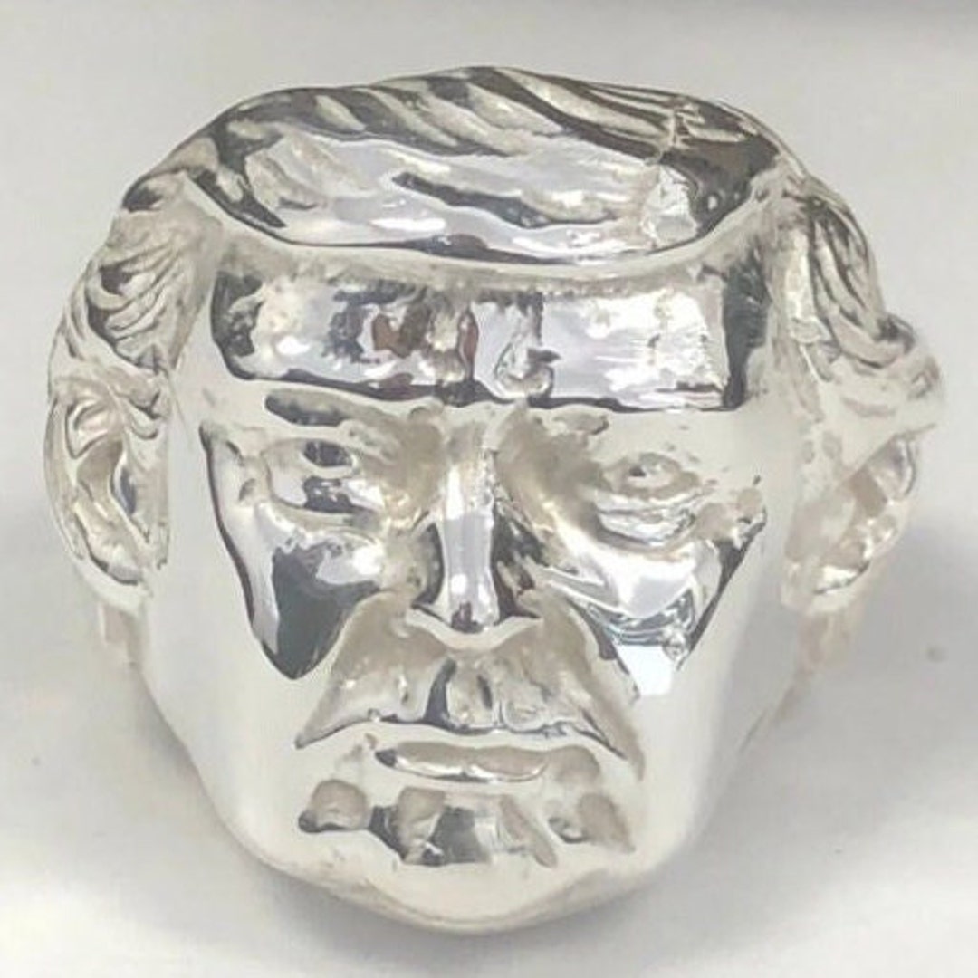 Sterling Silver US President Donald Trump Ring - Etsy