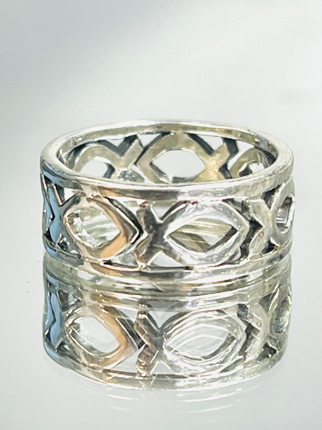 Sterling Silver James Avery Ichus Fish Band Ring - Etsy