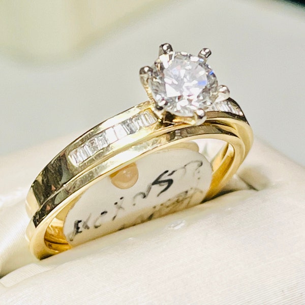 Genuine Diamond Ring - Etsy