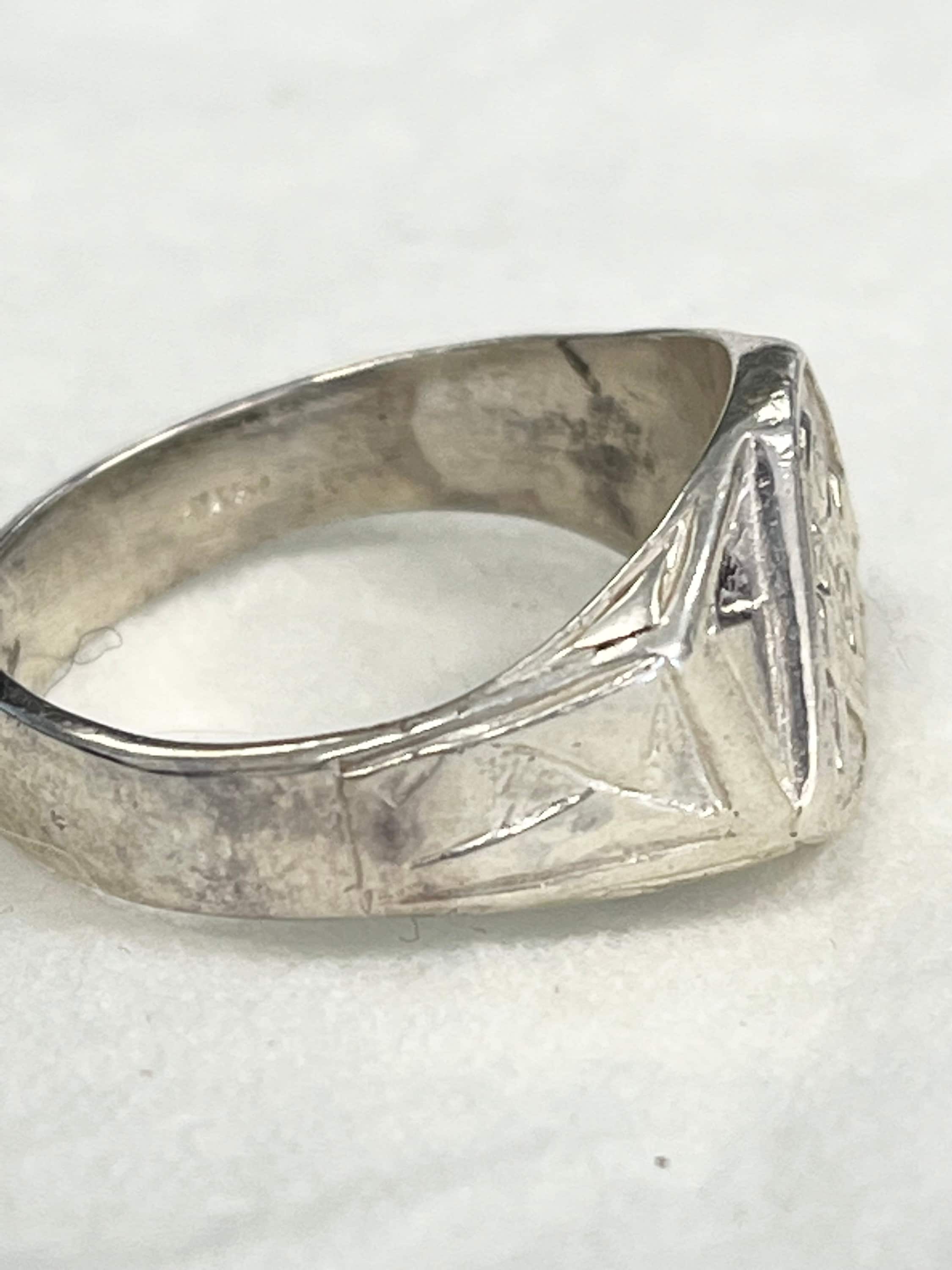 Masonic Signet Rings, Sterling Silver Masonic Ring, Freemason Ring for ...