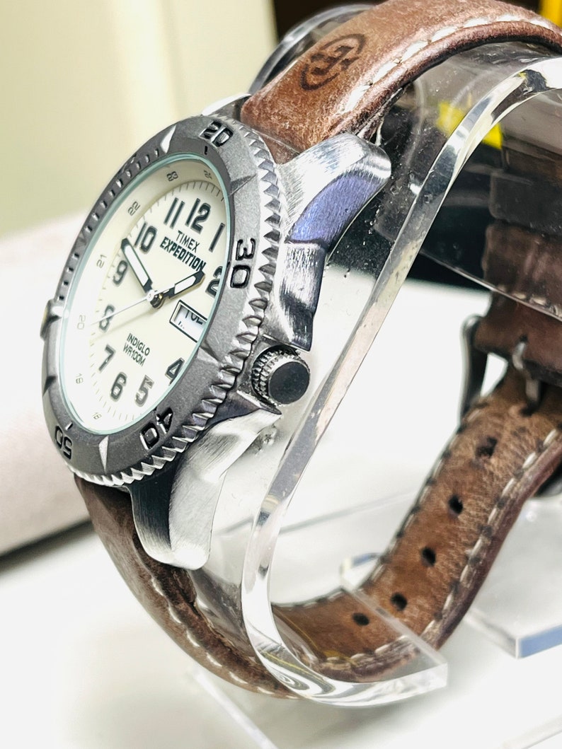 Timex Mens Expedition Indiglo Rotating Bezel Date Window Watch - Etsy