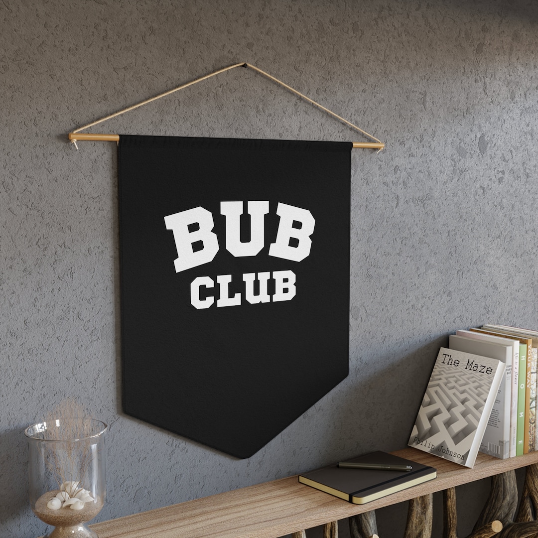 Bub Club Pennant | Pennant Flag | Wall Art Banner | Kids Room Decor ...