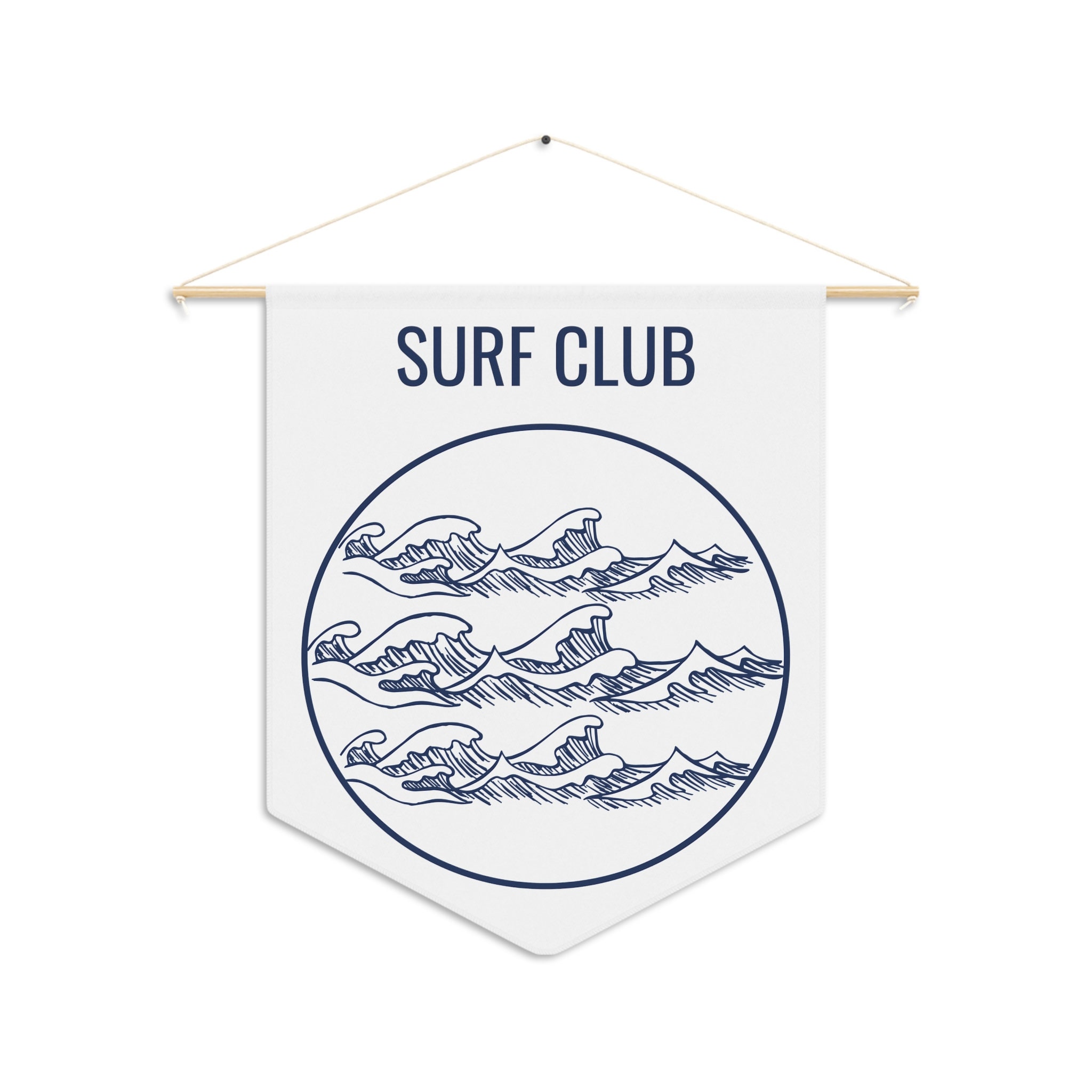 Surf Club Pennant Pennant Flag Wall Art Banner Kids Room Decor nursery ...