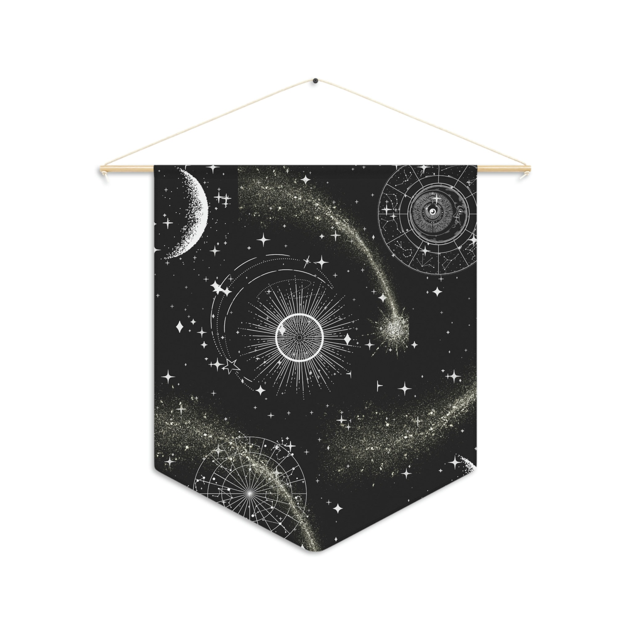 Celestial Space Pennant Pennant Flag Wall Art Banner Kids Room Decor ...