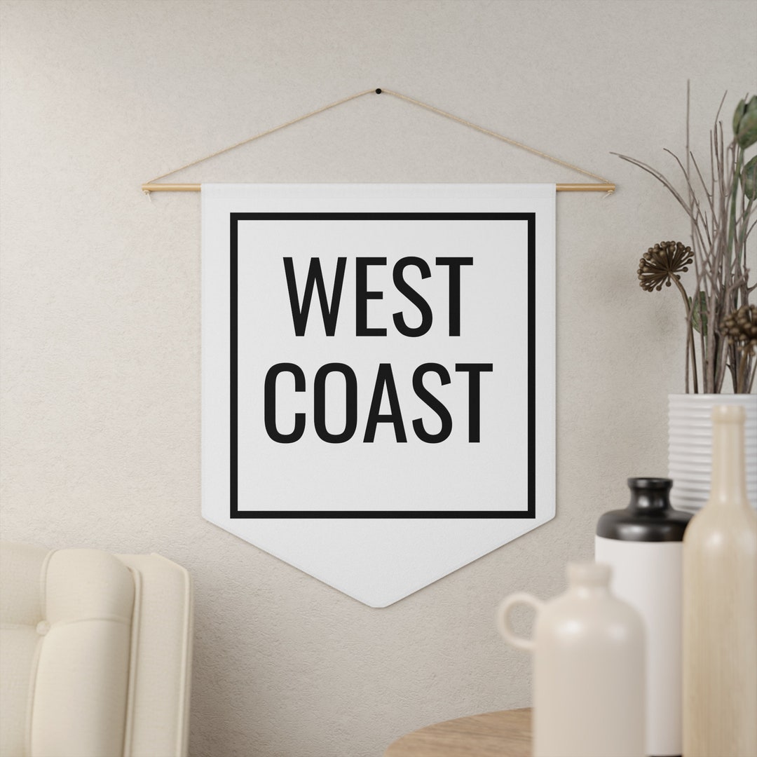 West Coast Pennant Pennant Flag Wall Art Banner Kids Room Decor nursery ...