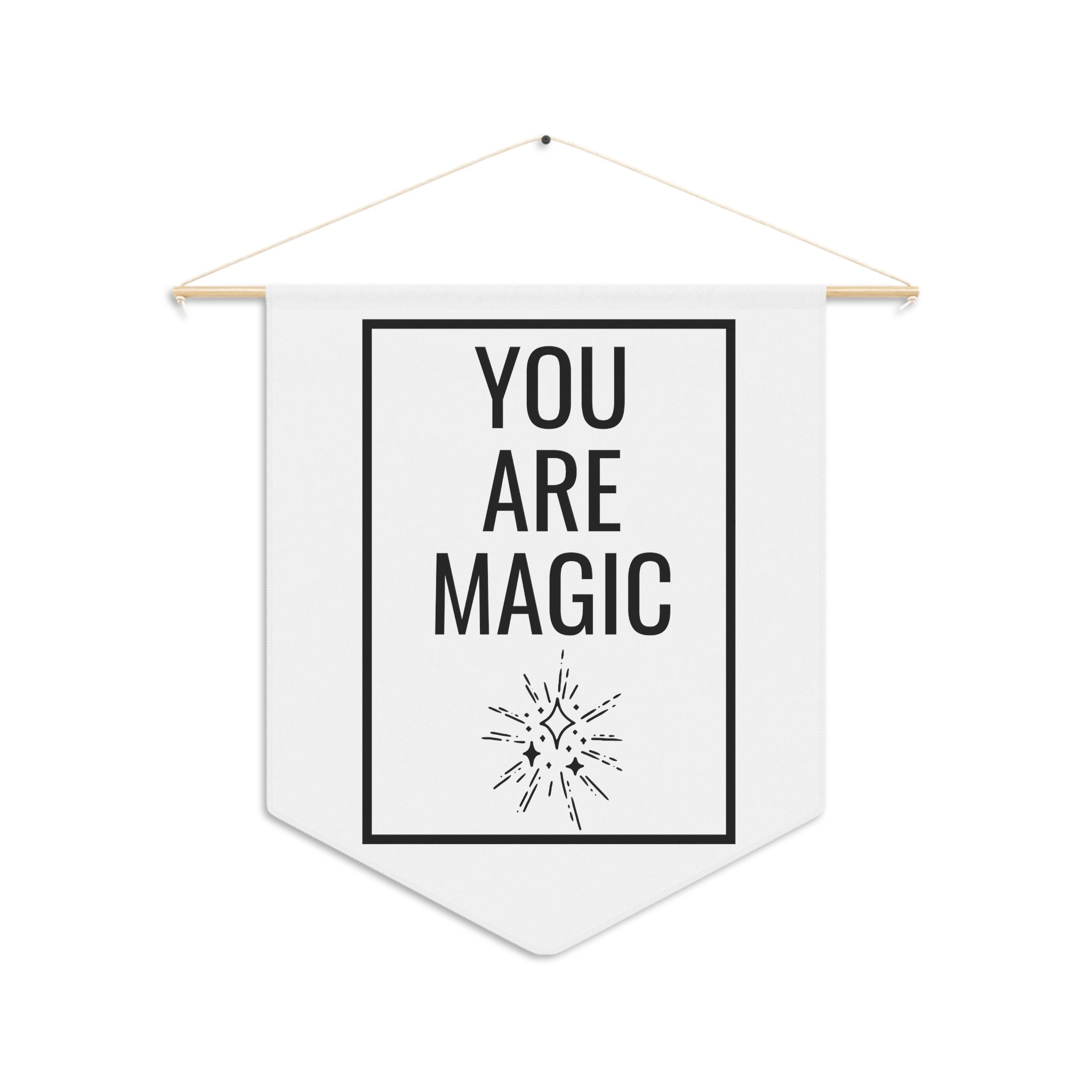 You Are Magic Pennant | Pennant Flag | Wall Art Banner | Kids Room ...