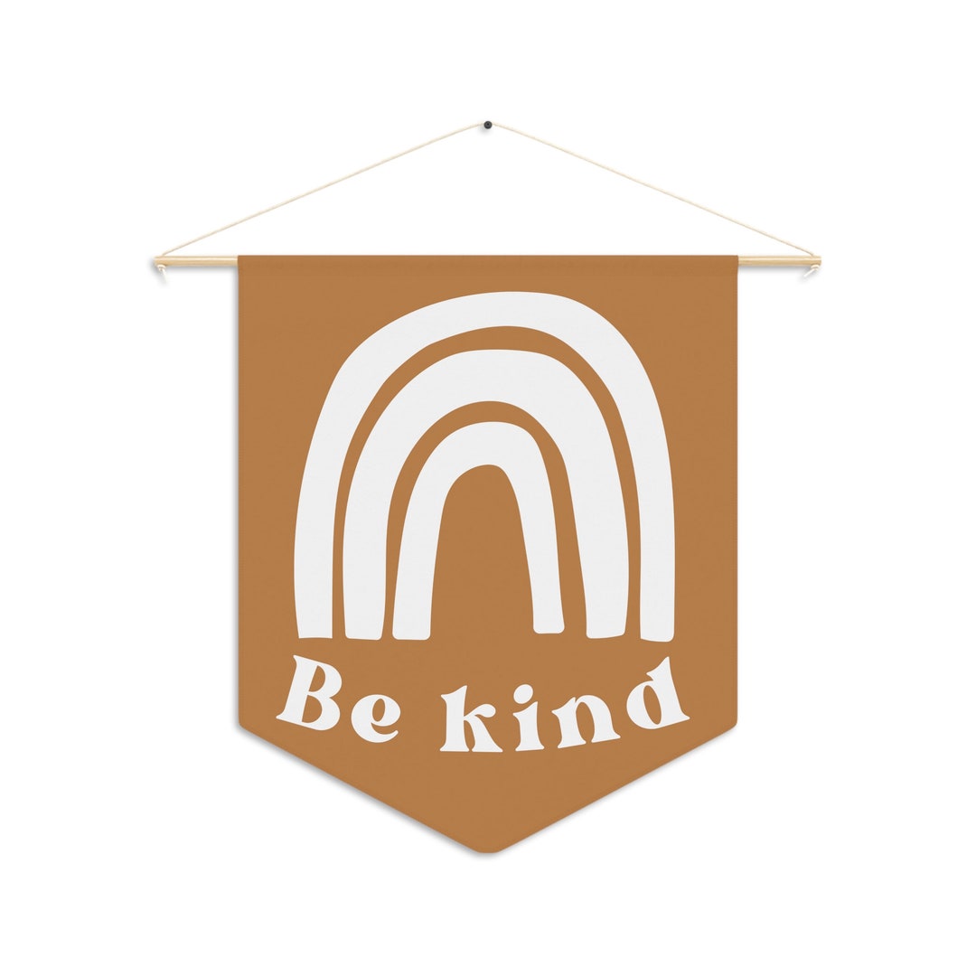 Be Kind Pennant Pennant Flag Wall Art Banner Kids Room Decor nursery ...