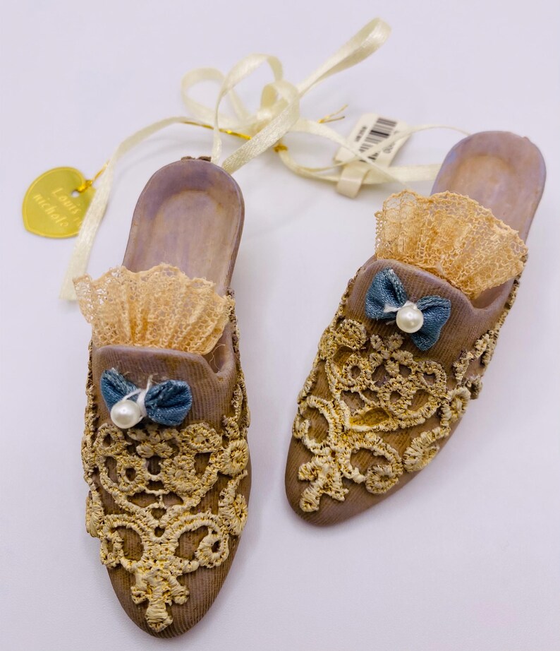 Vintage Christmas the House of Louis Nichole Embellished Shoes Ornament ...