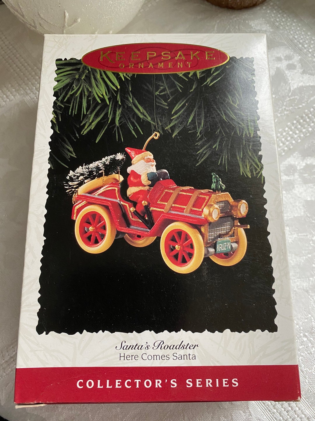 1995 Hallmark Keepsake Here Comes Santa Santa’s Roadster Ornament - Etsy