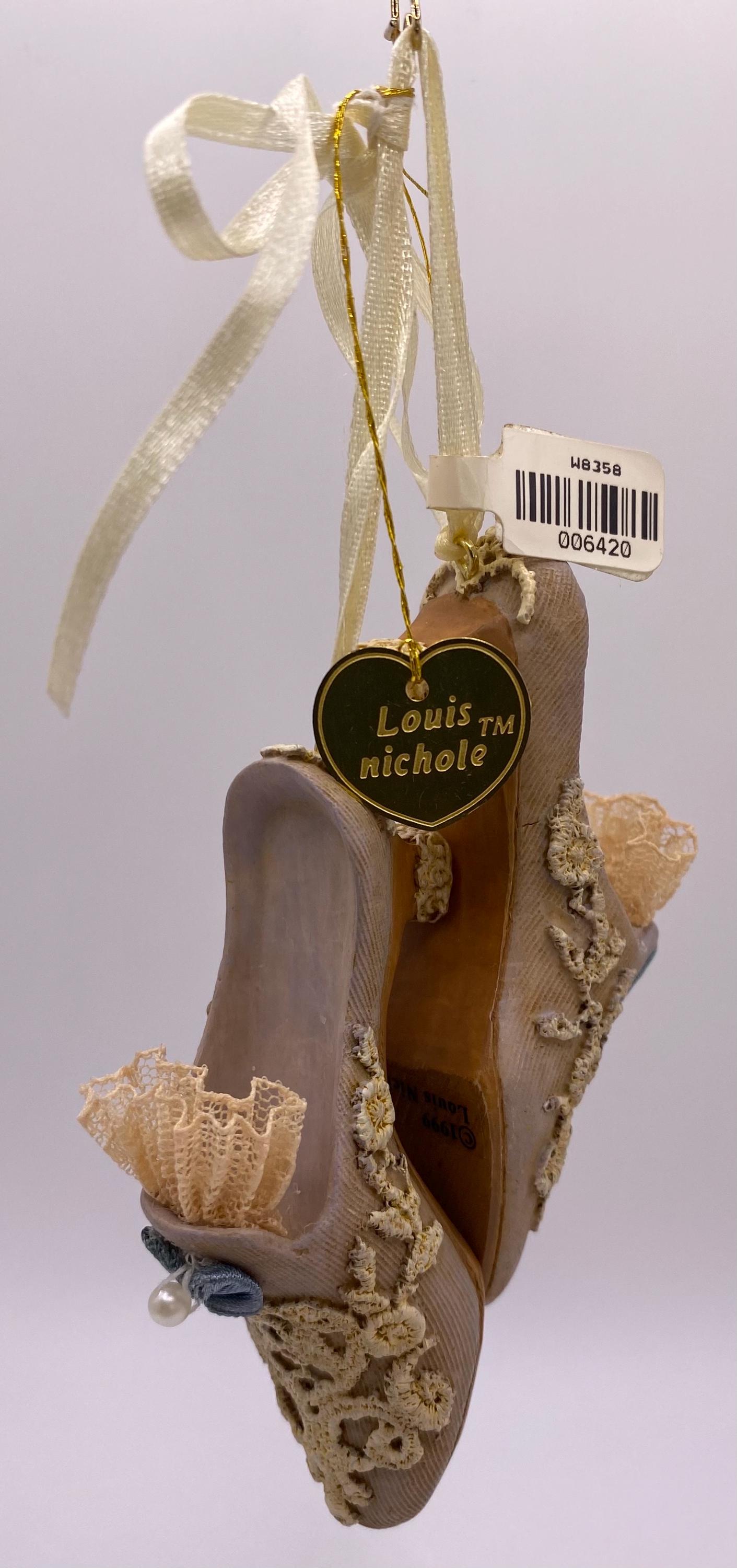 Vintage Christmas the House of Louis Nichole Embellished Shoes Ornament ...