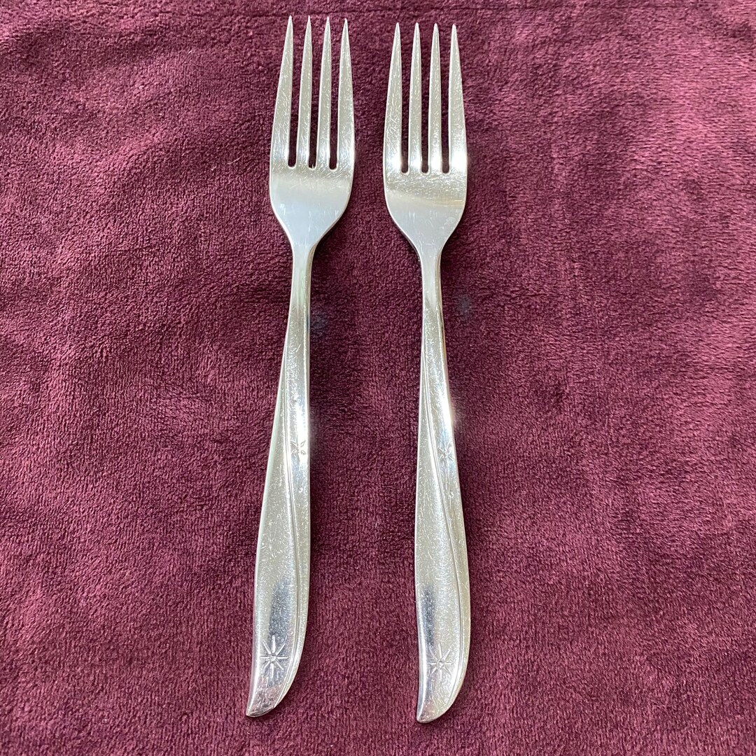 Twin Star Stainless by Oneida Silver 2 Dinner Forks Oneida Silverware ...