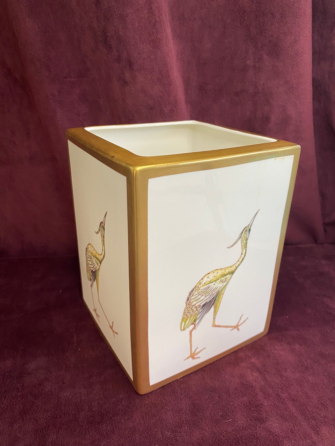 Vintage Villeroy & Boch 1748 Birds Fine China Large Vase - Etsy