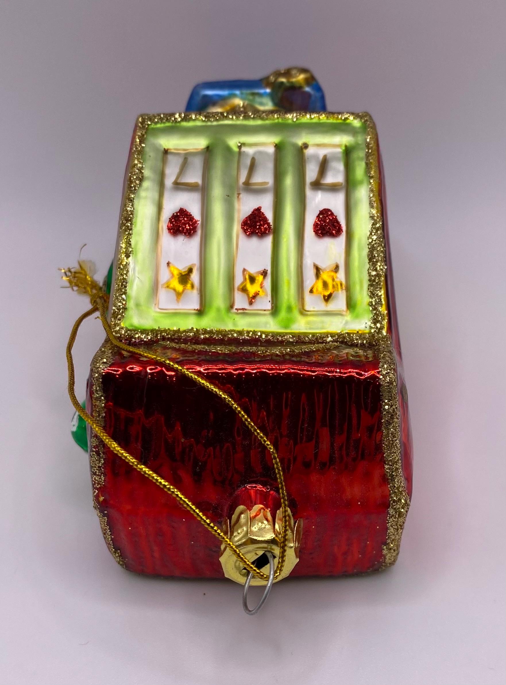 Vintage Christmas Lucky 7 Slot Machine Blown Glass Tree Ornament - Etsy