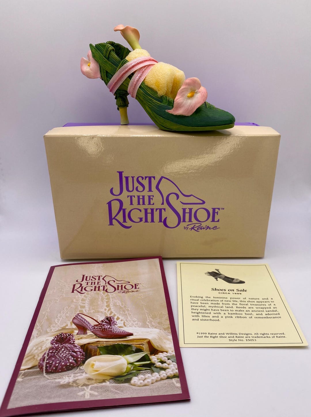 Vintage Just the Right Shoe by Raine Shoes on Sale Circa 1999 - Etsy