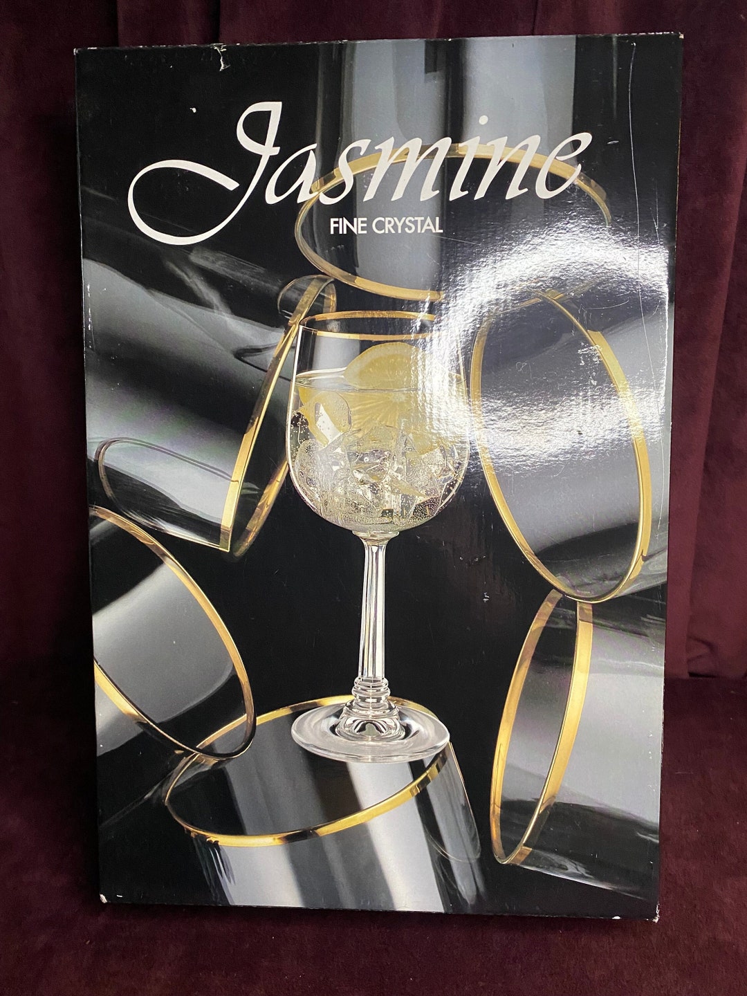 Saxony Crystal From Germany Jasmine Fine Crystal Set of Six Goblets ...