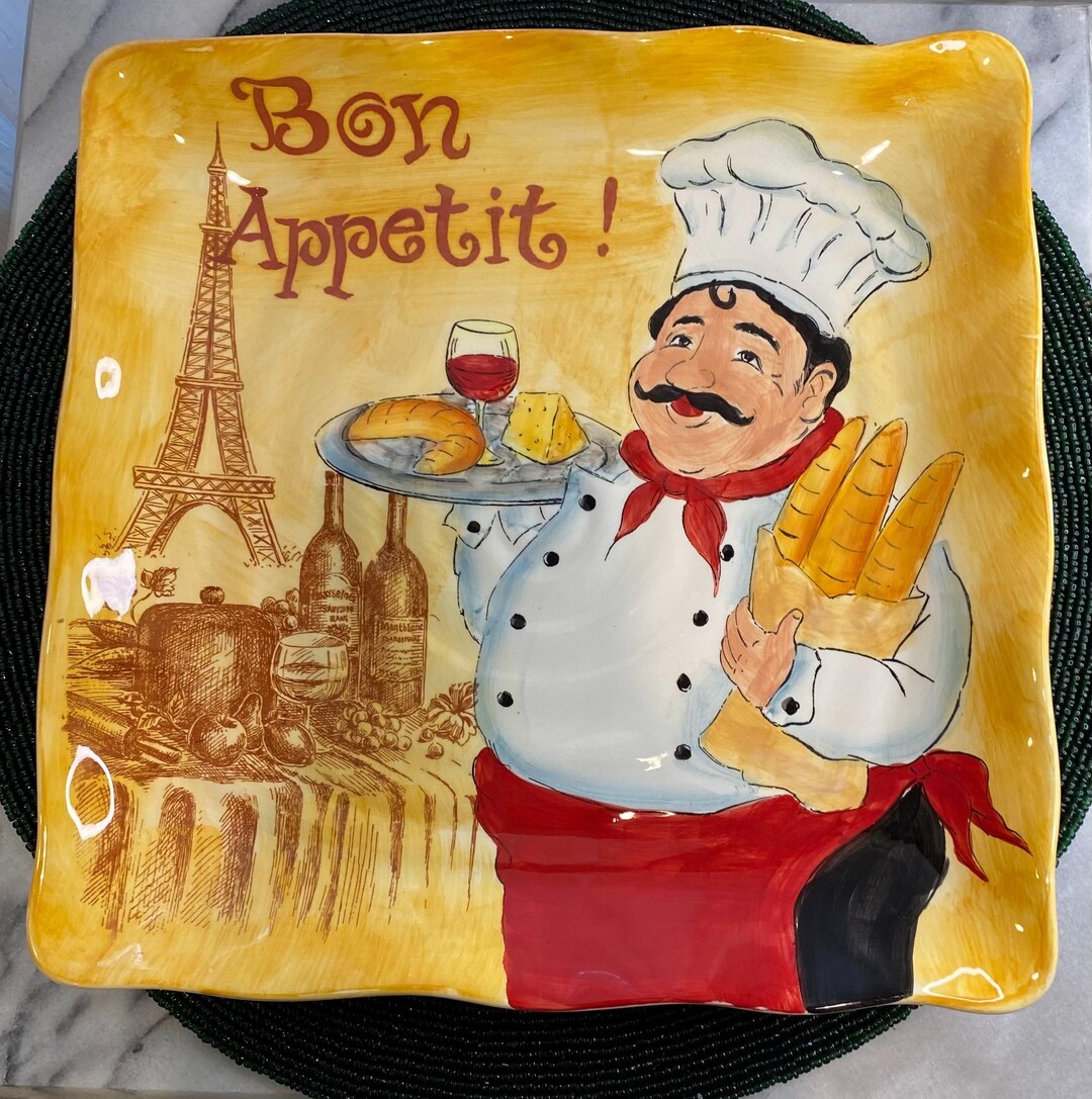 Fat Chef Bon Appetit Serving Platter - Etsy