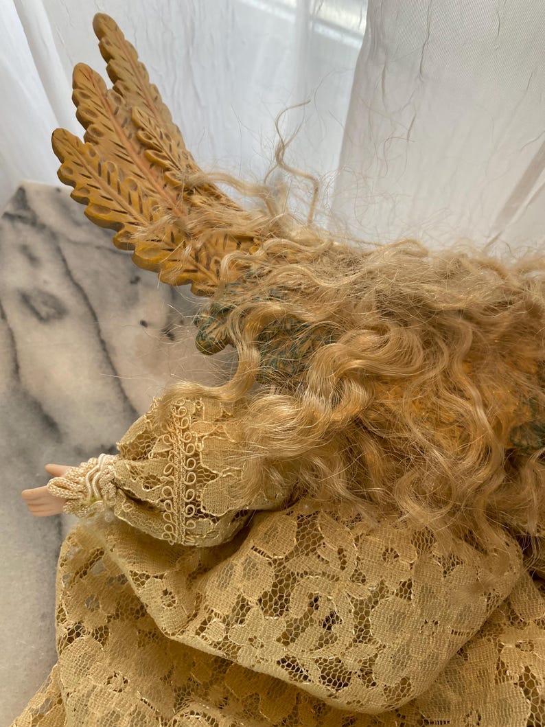 Louis Nichole Victorian Lace Angel Tree Topper Boxed Christmas Angel ...
