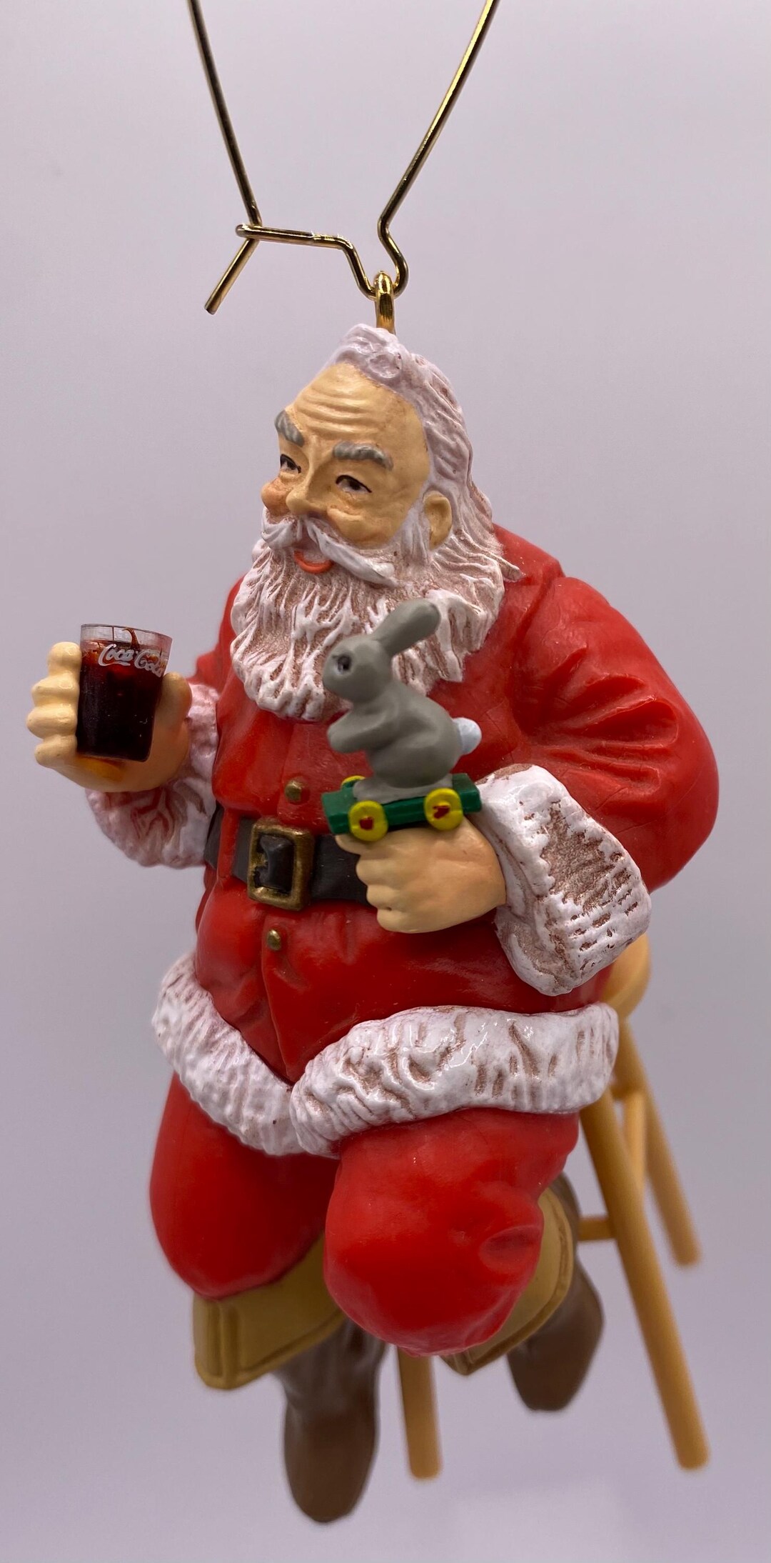 Vintage Christmas Coco Cola Santa Ornament - Etsy