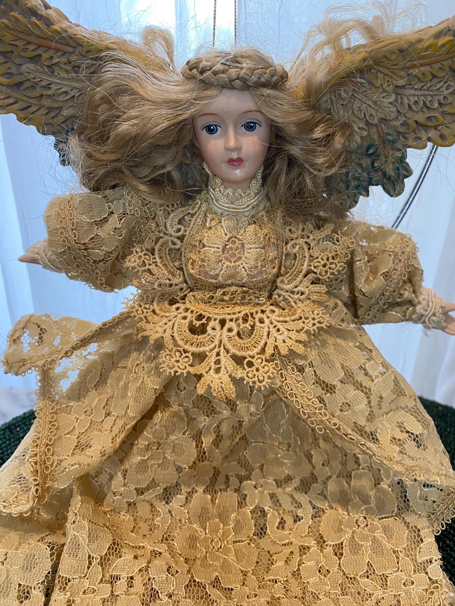 Louis Nichole Victorian Lace Angel Tree Topper Boxed Christmas Angel ...