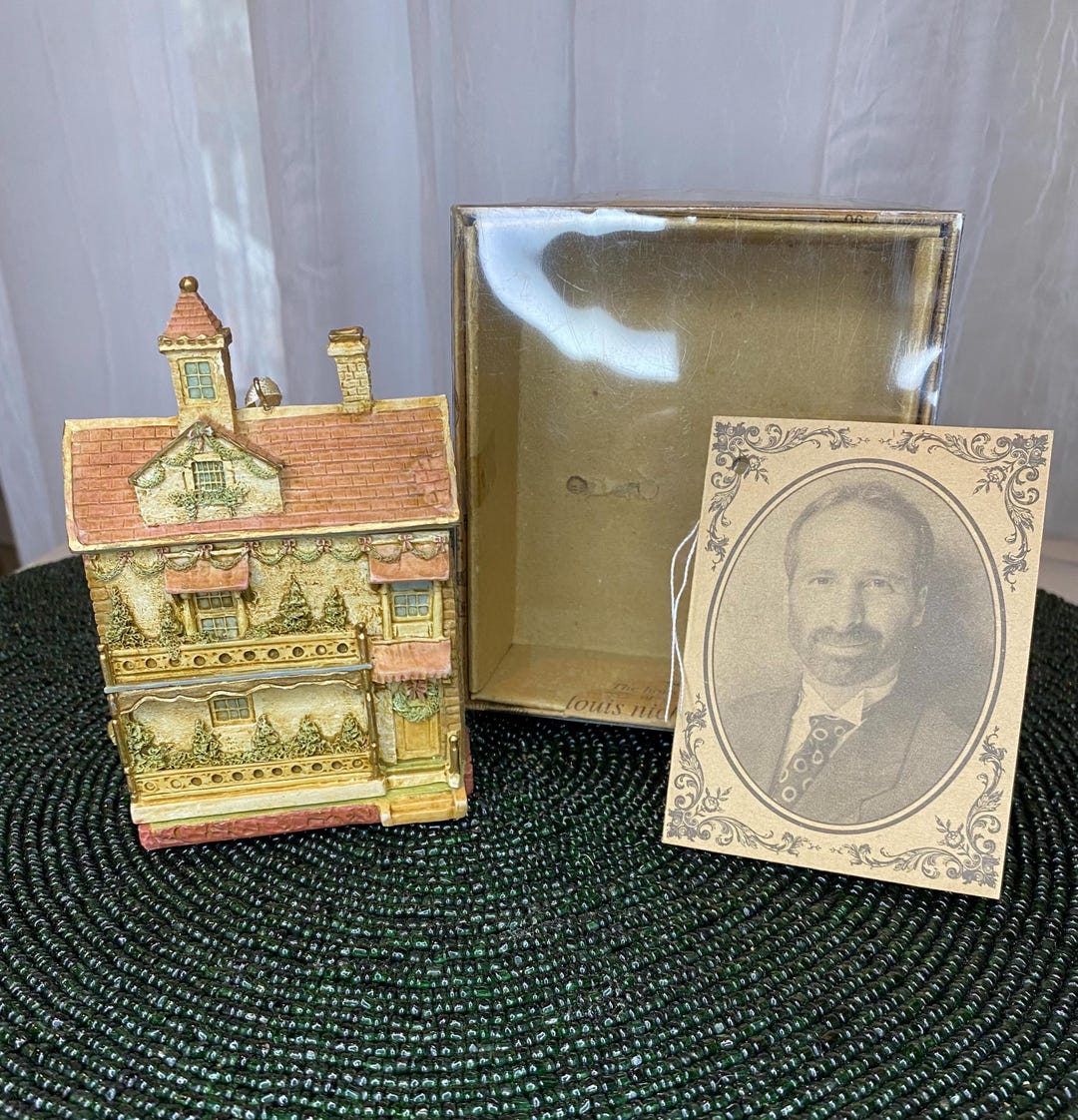 Vintage Louis Nichole Victorian House Ornament 1980s Miniature ...