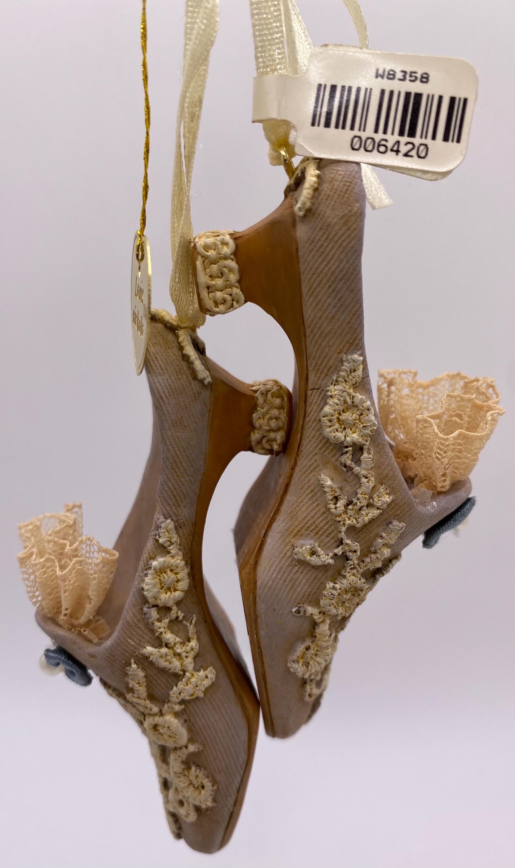 Vintage Christmas the House of Louis Nichole Embellished Shoes Ornament ...
