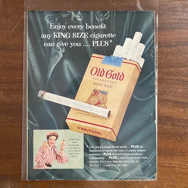 Old Gold Cigarette - Etsy