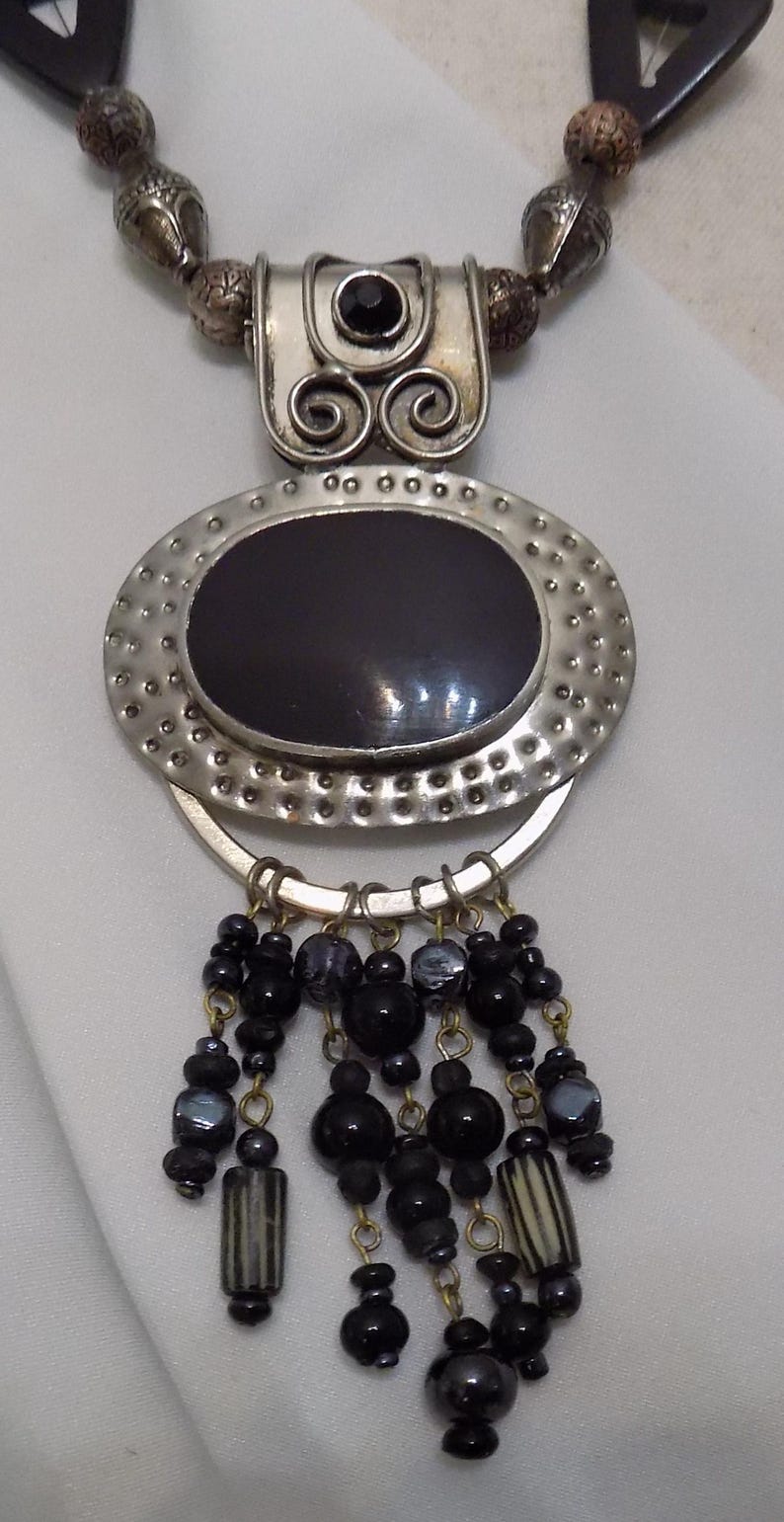 Boho Tribal Statement Necklace - Etsy UK