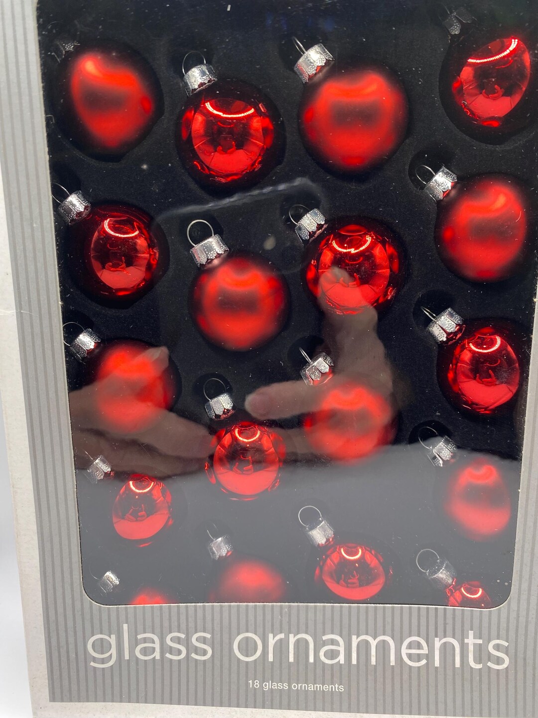 Set of 18 Miniature Assorted Red Glass Ornaments With Original Box - Etsy