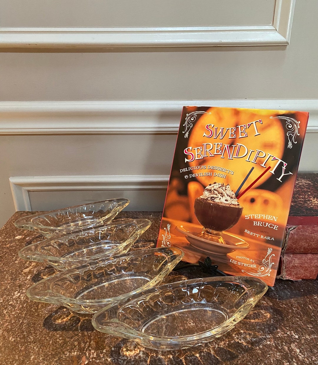 Vintage Set of 4 Banana Split Ice Cream Sundae Boats and Sweet ...