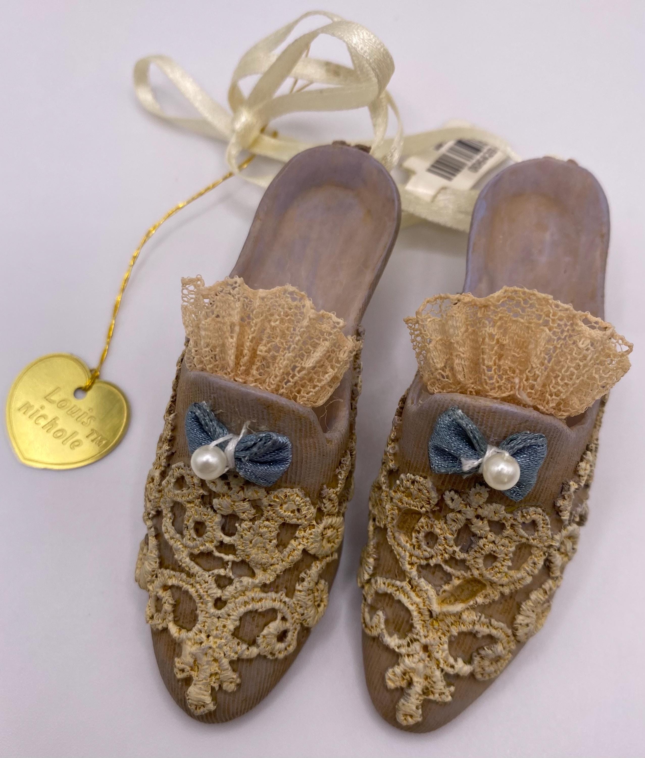 Vintage Christmas the House of Louis Nichole Embellished Shoes Ornament ...
