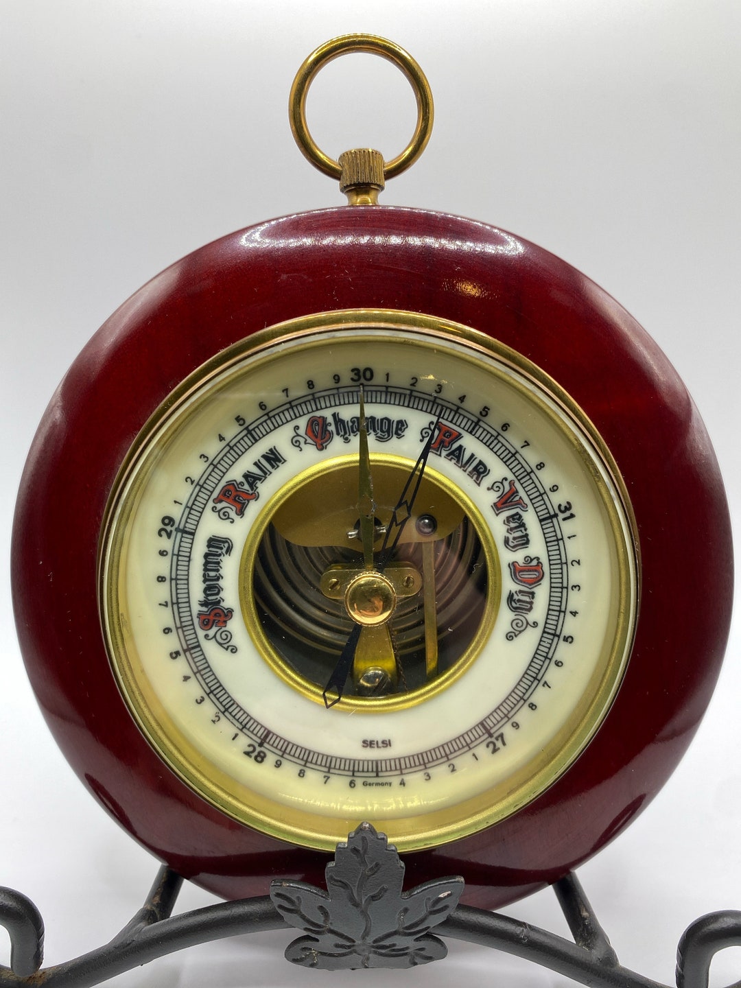 Vintage German Selsi Porcelain Face Barometer - Etsy