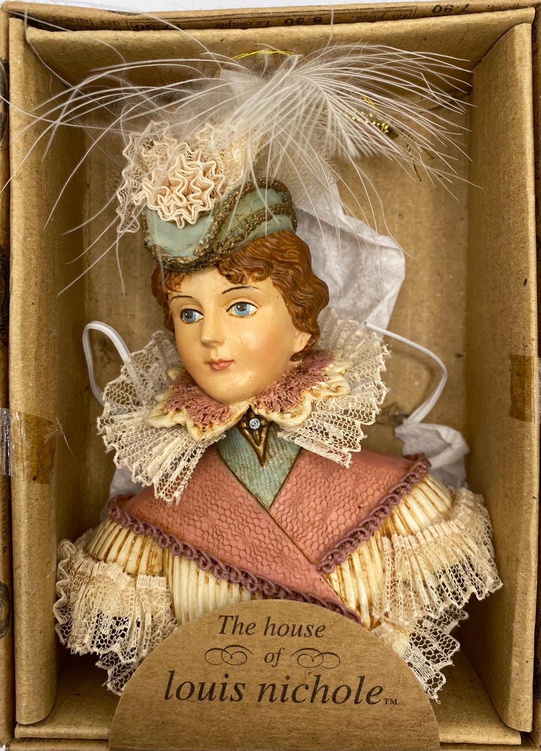 Vintage Christmas the House of Louis Nichole Victorian Lady Bust ...