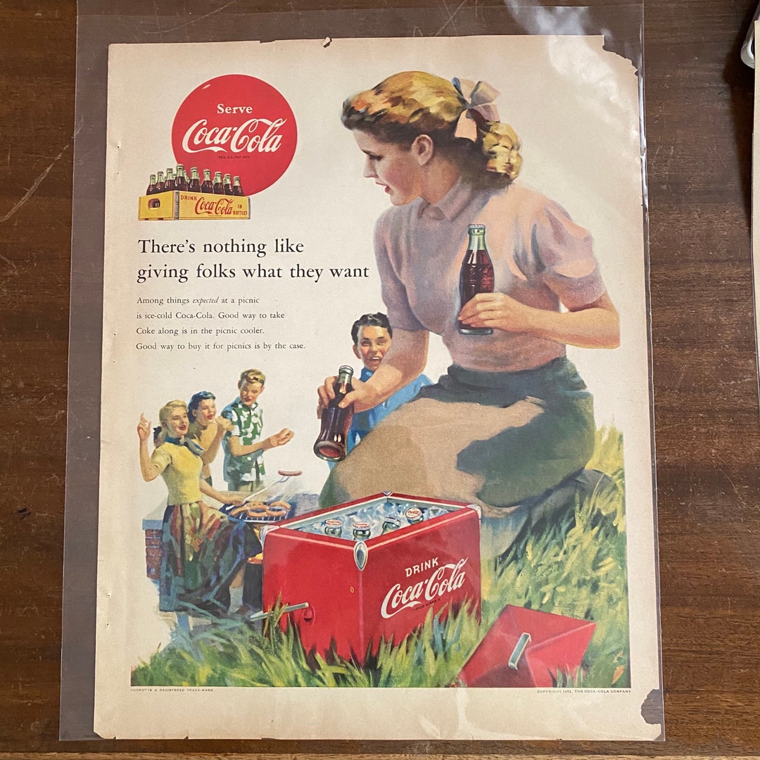 Original 1952 Coca-cola Magazine Advertising - Etsy