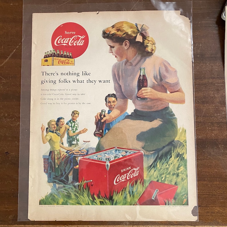 Original 1952 Coca-cola Magazine Advertising - Etsy
