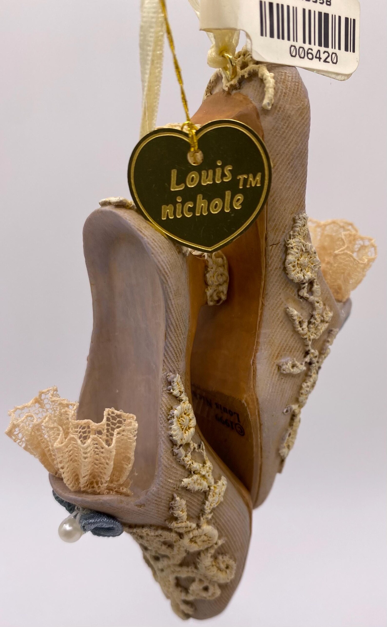 Vintage Christmas the House of Louis Nichole Embellished Shoes Ornament ...