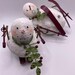 Set of 2 Snowman Figurines Made by FORESIDE, Gorham Maine - Etsy