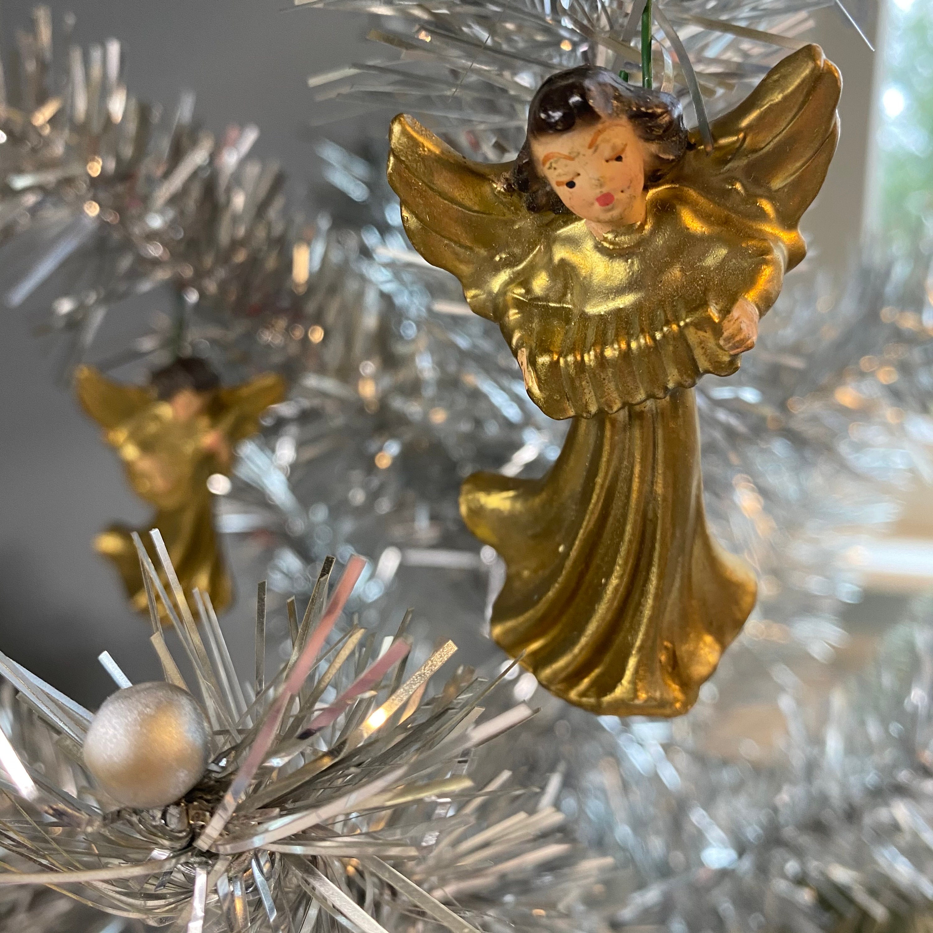 Vintage Set of 12 Gold Angels Choir Angles Musical Angels Made in Italy ...