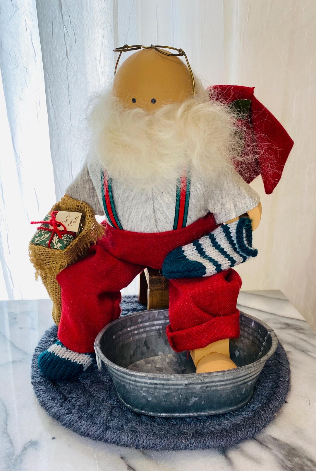 Vintage Lizzie High Santa Figurine Soaking His Feet - Etsy