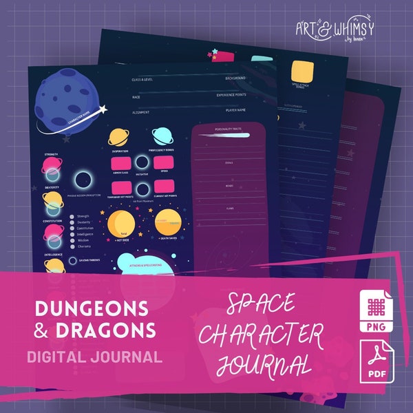 Dnd Sheet Space - Etsy