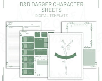 Dnd Campaign Character Journal - Etsy