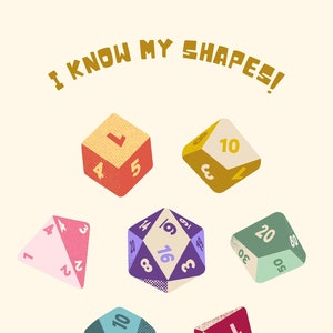 I Know My Shapes DIGITAL DOWNLOAD/ Playroom Wall Printable, Dnd Poster ...