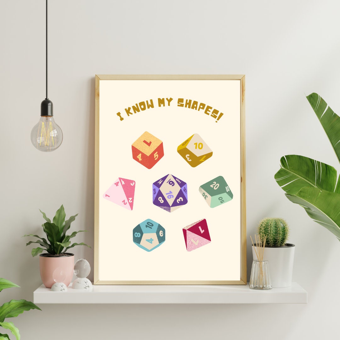 I Know My Shapes DIGITAL DOWNLOAD/ Playroom Wall Printable, Dnd Poster ... I Know My Shapes DIGITAL DOWNLOAD/ Playroom Wall Printable, Dnd Poster ...