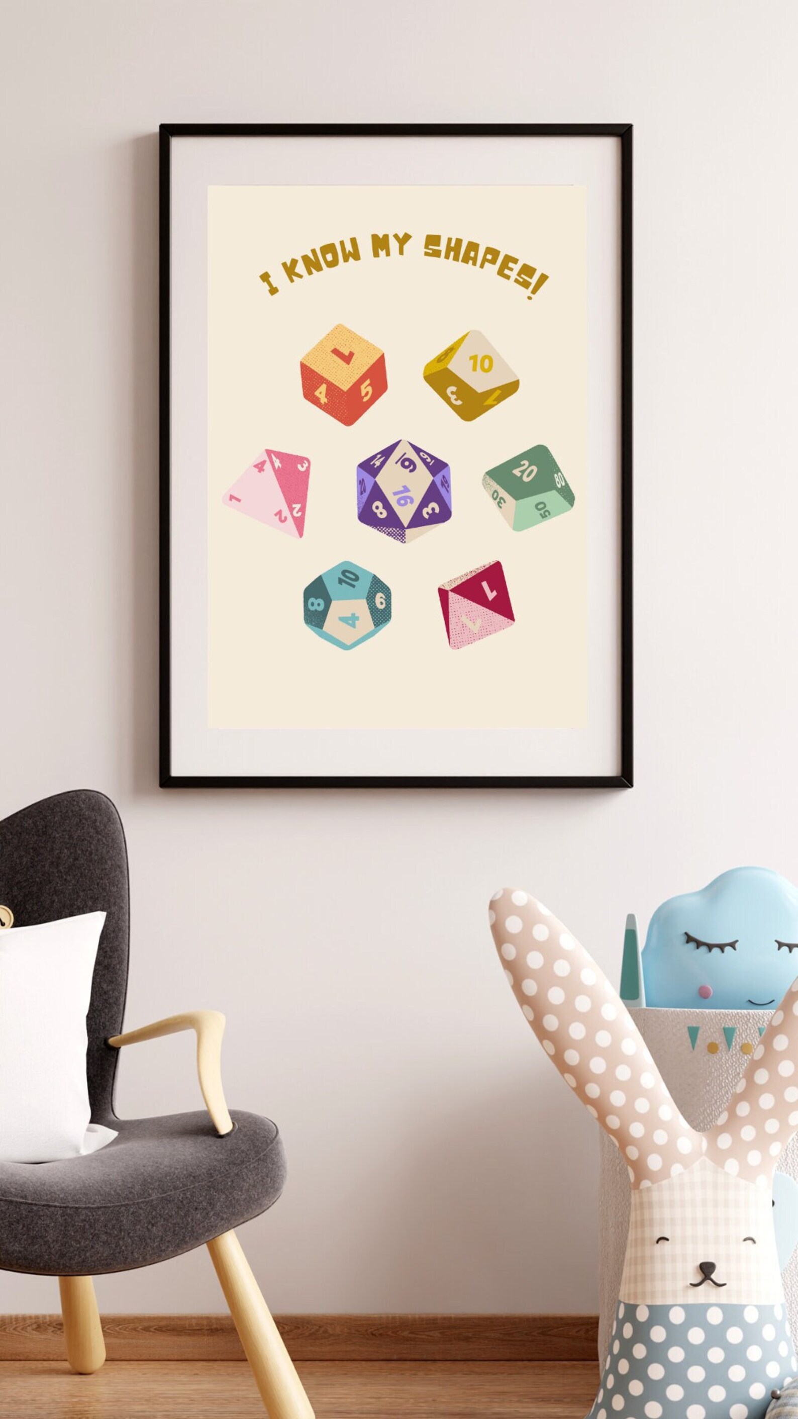 I Know My Shapes DIGITAL DOWNLOAD/ Playroom Wall Printable - Etsy